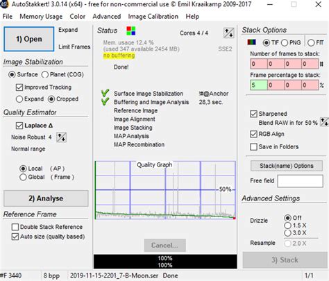 Distorted Frame In Autostakkert Astronomy Software And Computers Cloudy Nights