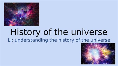 History of the universe - build a timeline | Teaching Resources