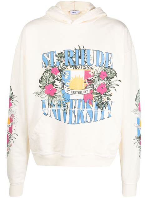 루드 Rhude 그래픽 프린트 후디 위시버킷