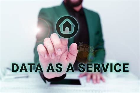 Handwriting Text Data As A Service Business Concept Act Of Securing And To Storing Data For