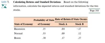 Answered: Calculating Returns and Standard Deviations Based on the following information ...