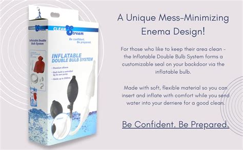 Cleanstream Style Inflatable Double Bulb Enema System