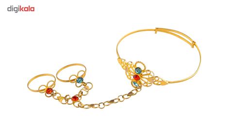 قیمت و خرید دستبند بچه گانه طلا 18عیار گالری طلاچی مدل دو انگشتر 1