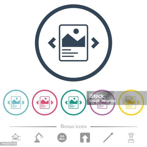 캡션이 있는 이미지 슬라이드쇼 둥근 윤곽선에 있는 평면 색상 아이콘 0명에 대한 스톡 벡터 아트 및 기타 이미지 0명 개체