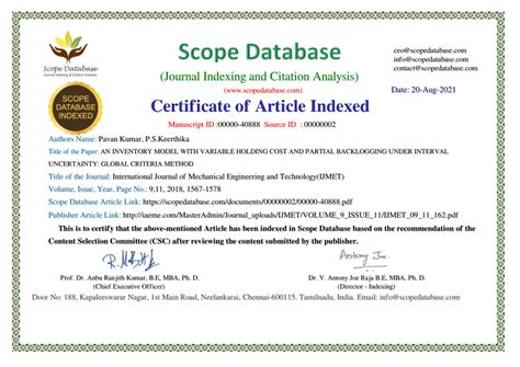 Pdf [certificate] An Inventory Model With Variable Holding Cost And Partial Backlogging Under