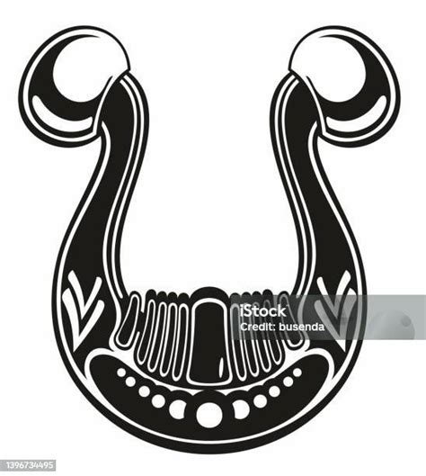 Ferro Di Cavallo Silhouette Vettoriale Nera Per Logo O Pittogramma