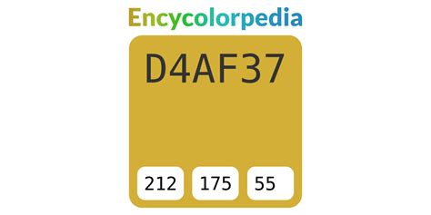 Gold Metallic D4af37 Hex Color Code Hex Color Codes Hex Colors