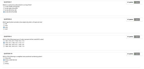 Solved Where Is A Parity Bit Usually Placed In A String Of