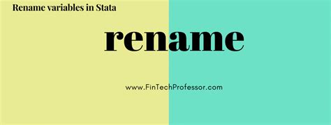 Quick Table For Renaming Variables In Stata Stata Professor Your Partner In Research