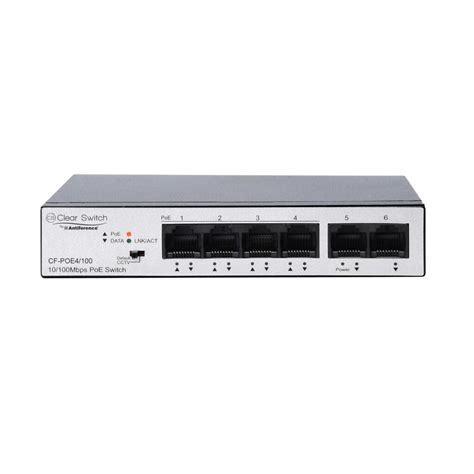 Clear Switch Port Ethernet Switch With PoE Antiference