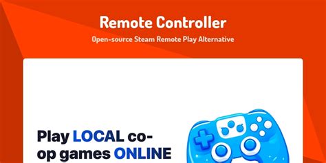 Remote Controller Open Source Steam Remote Play Alternative Made