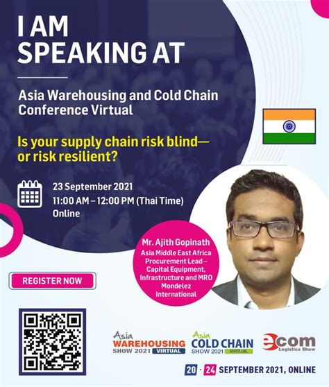 Ajith Gopinath On Linkedin Asiawarehousingshow Asiacoldchainshow