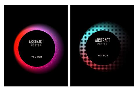 그라디언트와 흐림이 있는 반짝이는 여러 가지 빛깔의 원 빛나는 추상적인 입자 흐름 배경 점 조합이 있는 미래 지향적인 배경입니다 0명에 대한 스톡 벡터 아트 및 기타 이미지