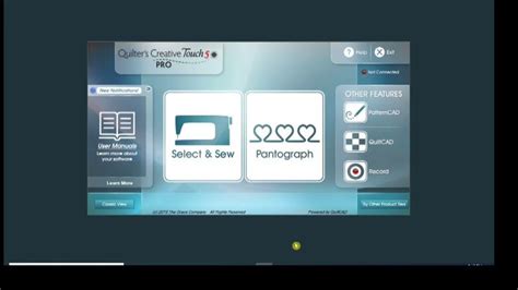 Screen Scaling In Quilters Creative Touch 5 Qct5 Quilters Creative