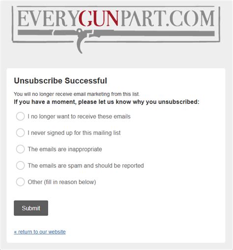 How Can I Unsubscribe From Your Email List