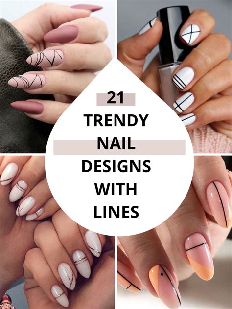 21 Best Nail Designs With Lines In 2023 Nail Art Ongles Meilleur