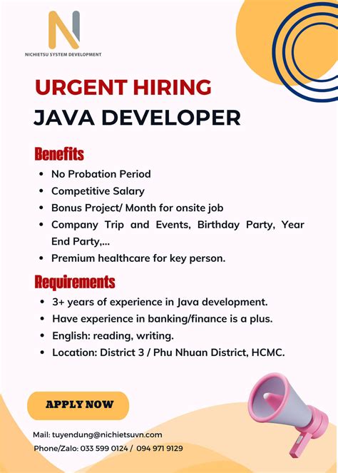 Java Developer Nichietsu Hiring Javadeveloper Dương Hảo Phạm