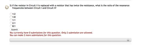 solved rlc circuit 1 23 4 consider two rlc circuits with