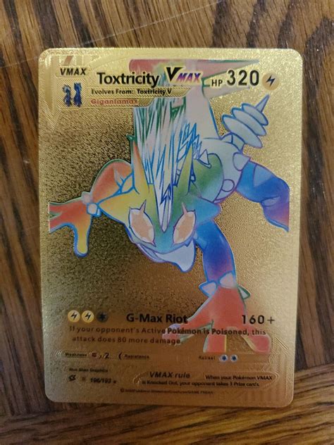 Pokemon Toxtricity Vmax Gold Foil Card Values Mavin