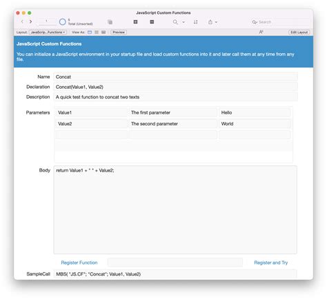custom functions in javascript with mbs plugin community videos tips