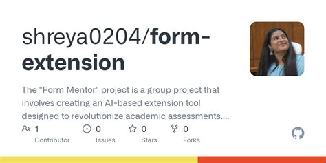 Github Shreya0204form Extension The Form Mentor Project Is A