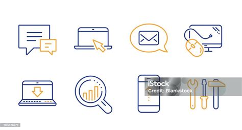 위로 스 와이프 코멘트 및 컴퓨터 마우스 아이콘 세트 메신저 서 분석 및 인터넷 다운로드 표지판 벡터 0명에 대한 스톡 벡터 아트 및 기타 이미지 Istock