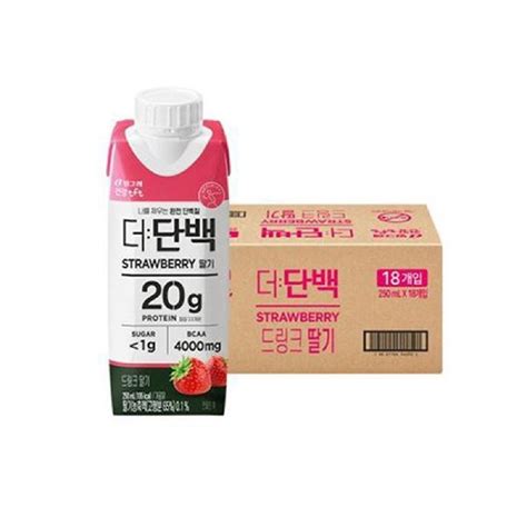 빙그레 더단백 드링크 딸기 250mlx18입 홈플러스 택배배송