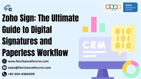 Zoho Sign Guide To Digital Signature And Paperless Workflow