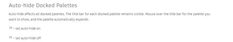 Is There A Command Text Input To Auto Hide Docked Palates Autodesk