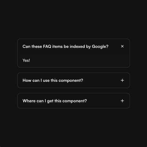 Faq Accordion Component For Framer By Framerfuel