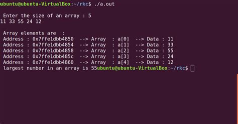 C Language Programming Program To Find Largest Number In An Array Of