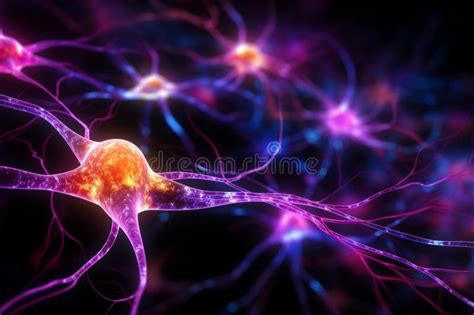 Neuron Cells Neural Network Under Microscope Neuro Research Science Brain Signal Information ...