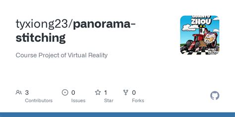 GitHub Tyxiong Panorama Stitching Course Project Of Virtual Reality