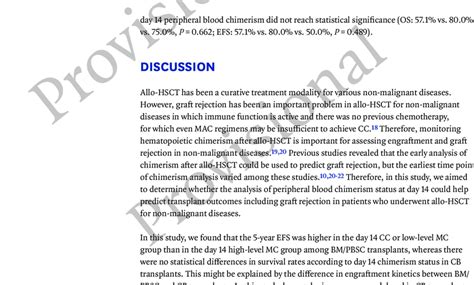 Os And Efs Rates According To Day 14 Chimerism Status In Transplants Download Scientific