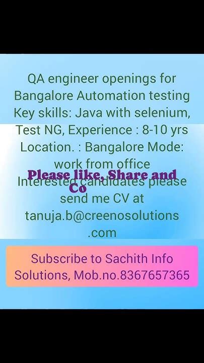 Hiring Qa Engineer Testingjobs Youtube