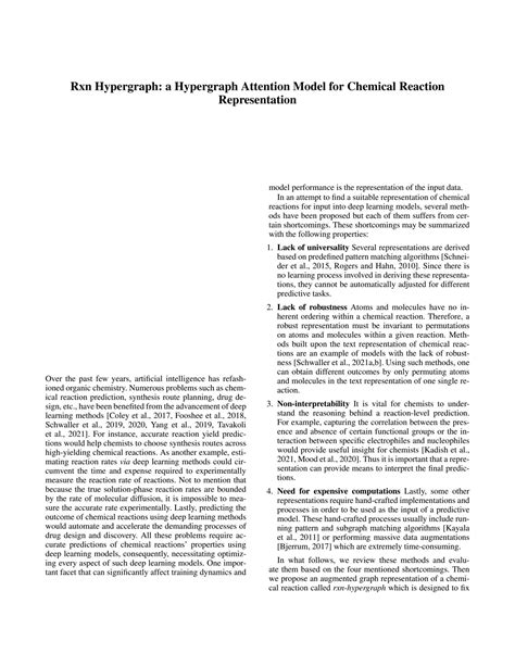 Solution Rxn Hypergraph A Hypergraph Attention Model For Chemical Reaction Representation