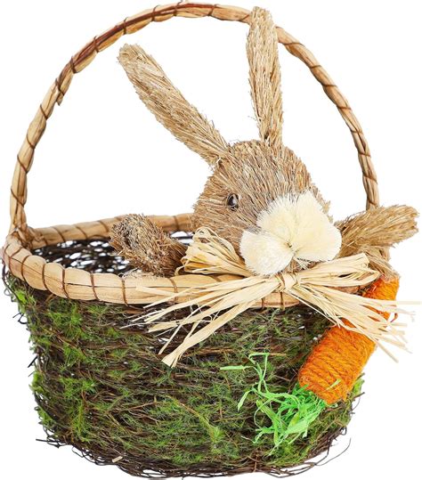 Juegoal Bunny Easter Woven Basket For Party Favors