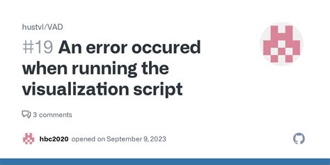 an error occured when running the visualization script · issue 19
