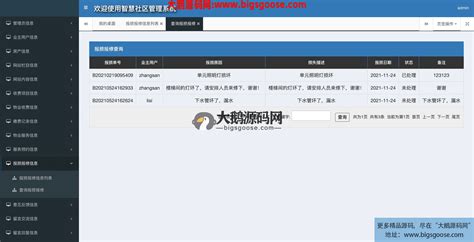 基于ssm的智慧社区管理系统（带文档）大鹅源码网
