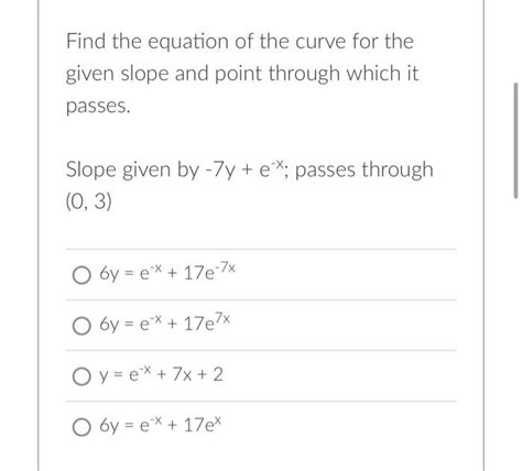 Solved Find The General Equation Of The Orthogonal