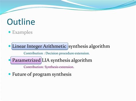 Complete Program Synthesis For Linear Arithmetics Ppt Download