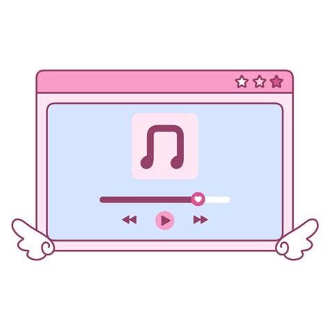 Cute Multimedia Player User Interface Illustration 52960097 Png