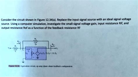 consider the circuit shown in figure 12 34 a replace the input signal