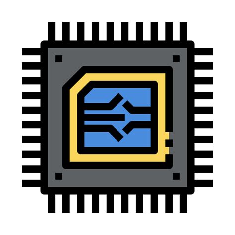 Cpu Generic Outline Color Icon