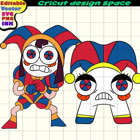 Alphabet Lore Pomni From The Amazing Digital Circus Svg Pomn Inspire Uplift