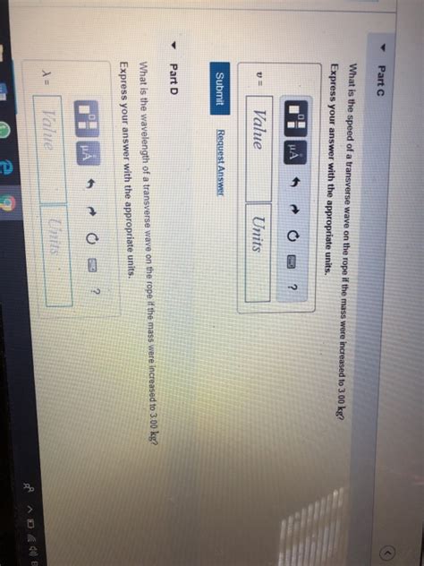 Solved Exercise Constants One End Of A Horizontal Rope Chegg Com