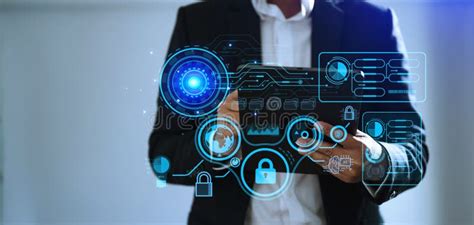 Cyber Security Data Protection Business Working On Compute Intelligenc
