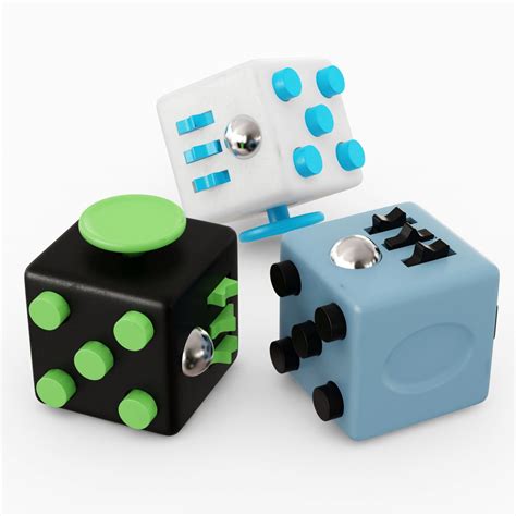 Fidget Cube Free 3d Model 3ds Obj C4d Fbx Free3d