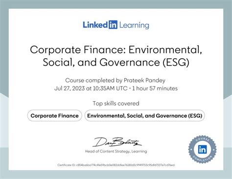 Prateek Pandey On Linkedin Certificate Of Completion