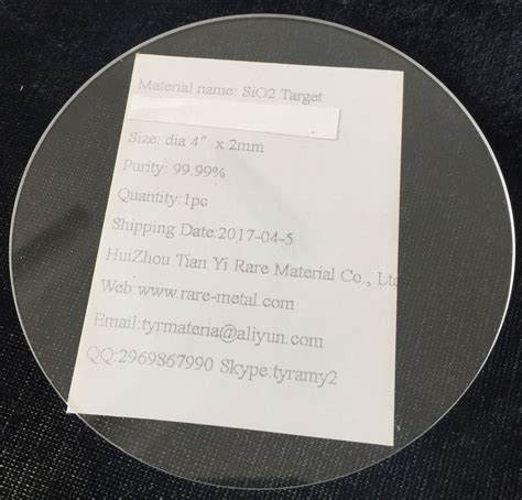Silicon Dioxide SiO Targets Use In Thin Film Coating CAS TYR China Manufacturer